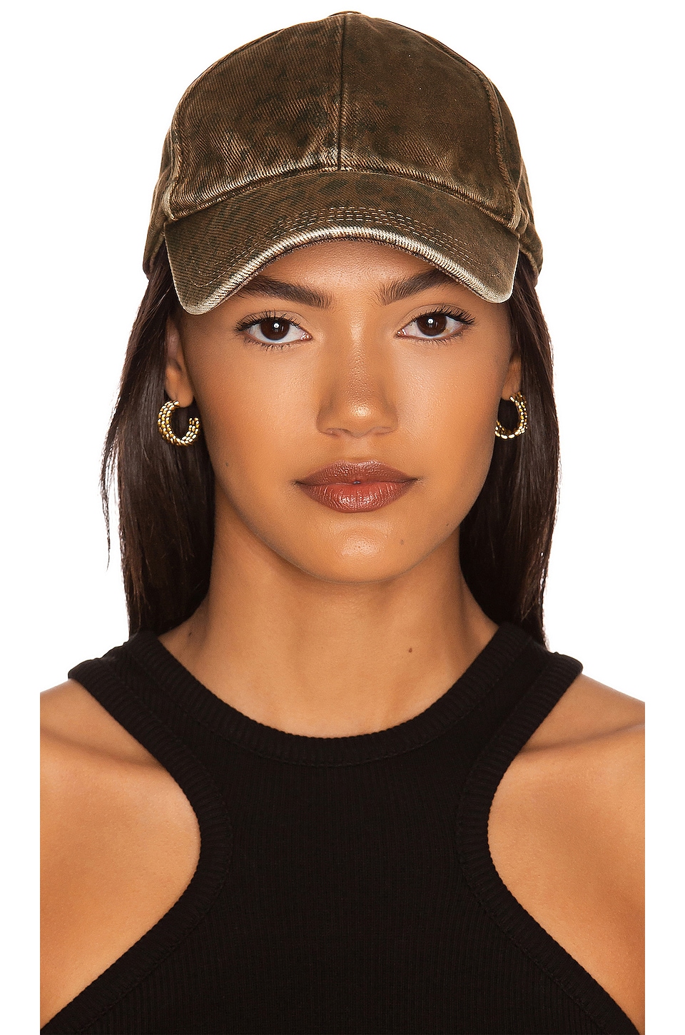 Golden Goose Golden Baseball Hat in Leopard Tannin & Black | REVOLVE
