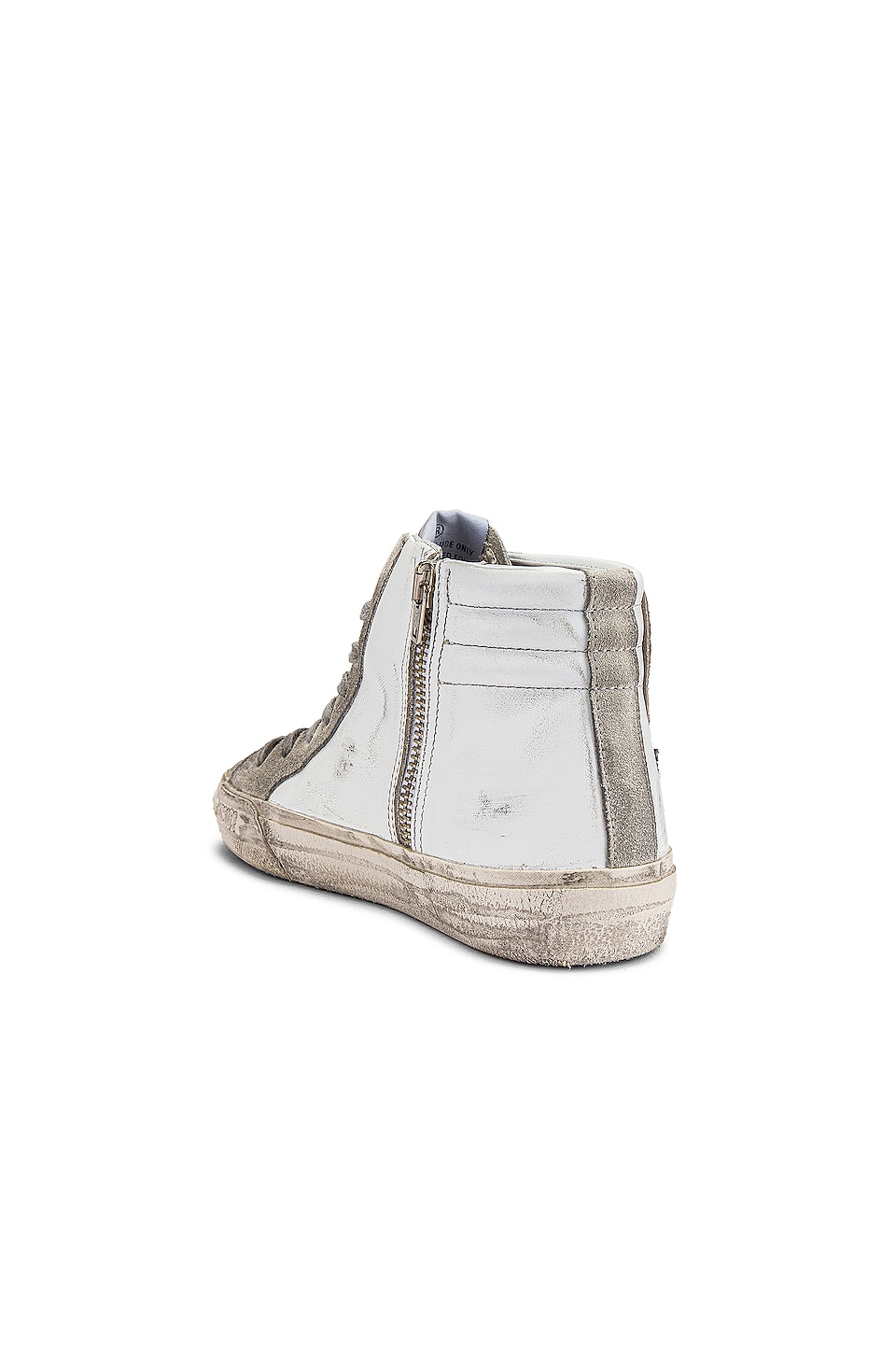 Golden Goose Slide Sneaker in White & Ice | REVOLVE