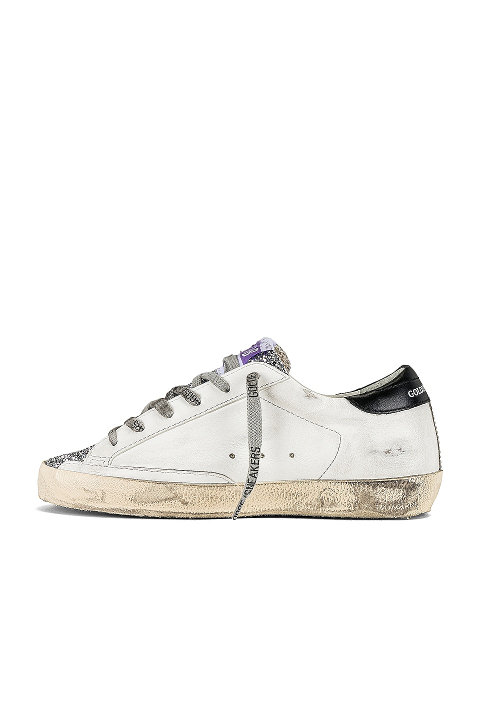 Golden Goose x REVOLVE Superstar Sneaker in White, Silver & Black | REVOLVE