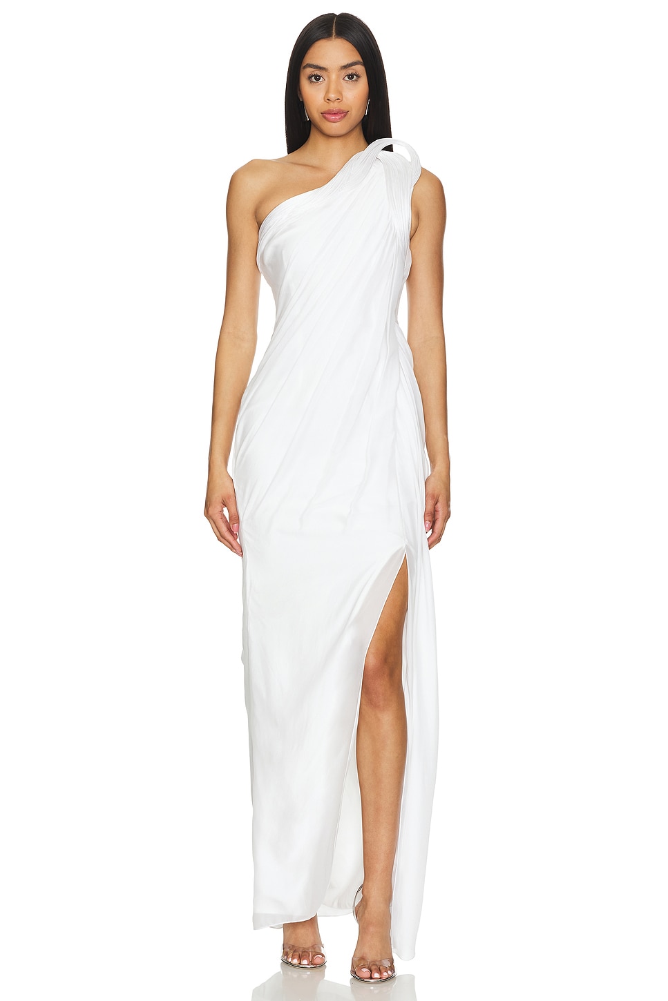 Gaurav Gupta Toga Draped Gown in White | REVOLVE