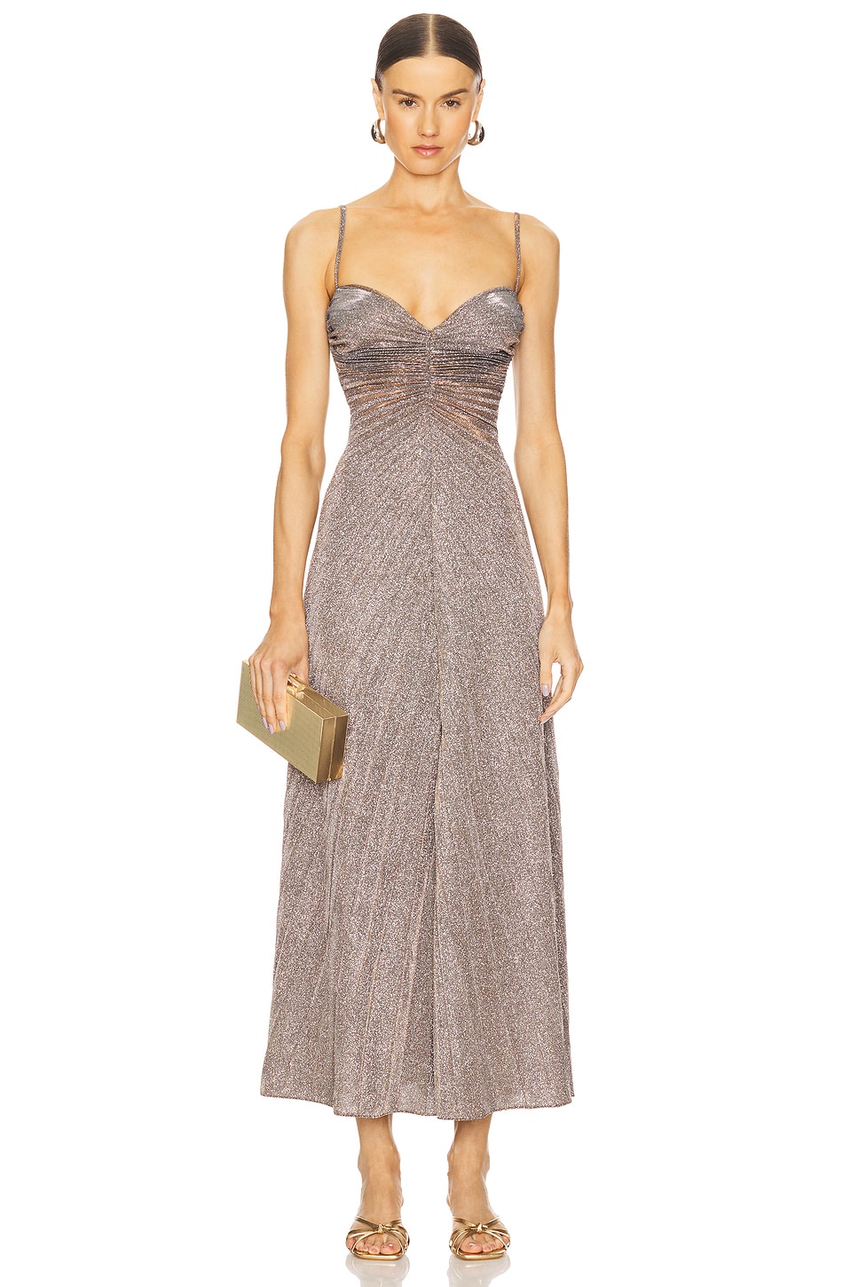 Georgia Hardinge Relic Dress in Copper Gold Silver Sparkle | REVOLVE