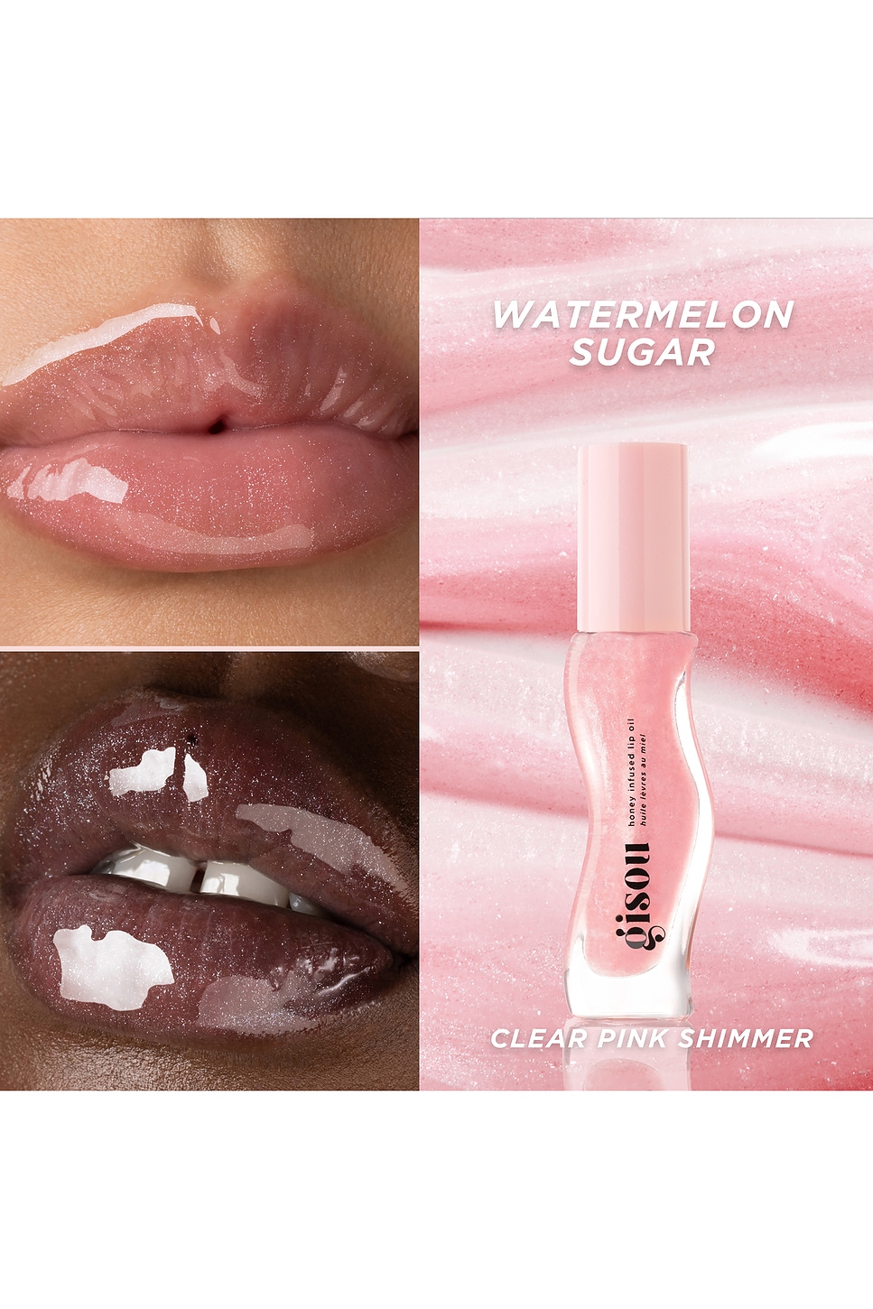 Gisou By Negin Mirsalehi Honey Infused Lip Oil in Watermelon Sugar ...