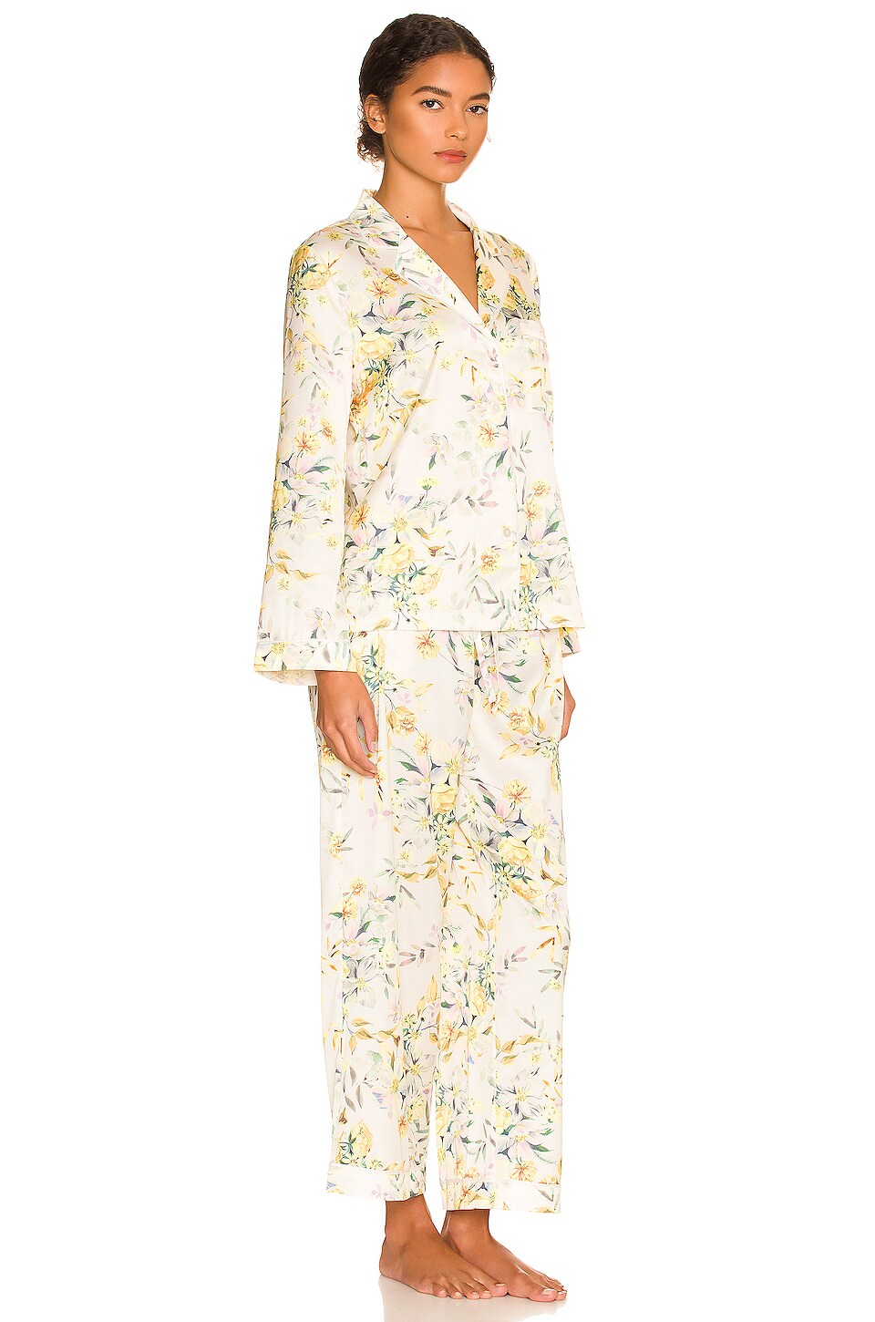 Generation Love Nikki Pajama Set in Marigold Bloom White | REVOLVE