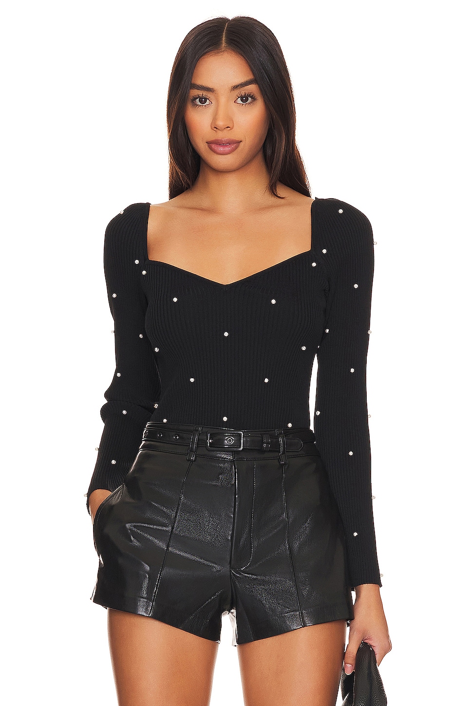 Generation Love Marlee Pearl Sweater in Black | REVOLVE