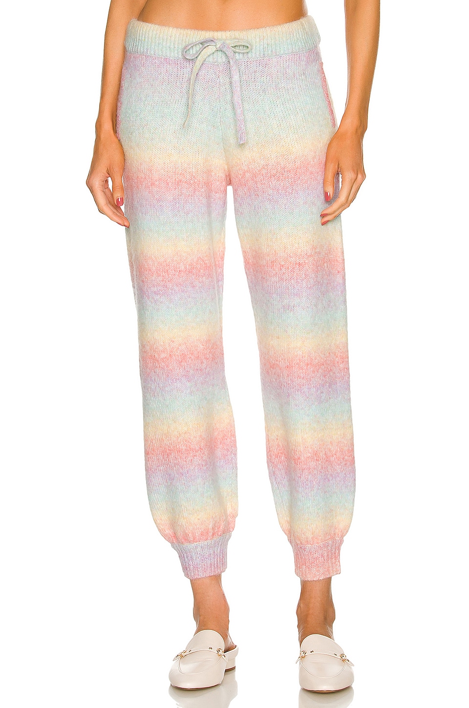 Generation Love Sandra Rainbow Knit Jogger in Rainbow Space Dye | REVOLVE