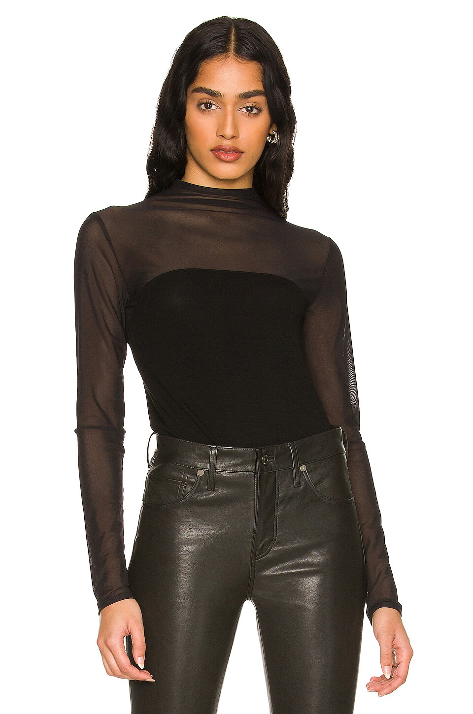 Generation Love Manda Mesh Top en Black | REVOLVE
