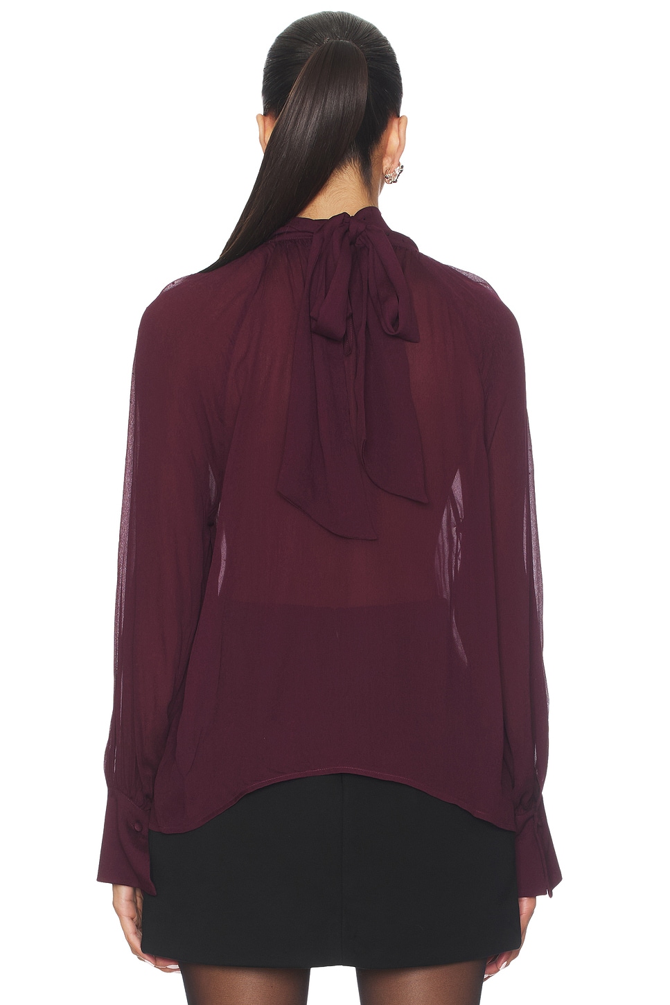 Generation Love Noor Crystal Blouse in Cabernet | REVOLVE