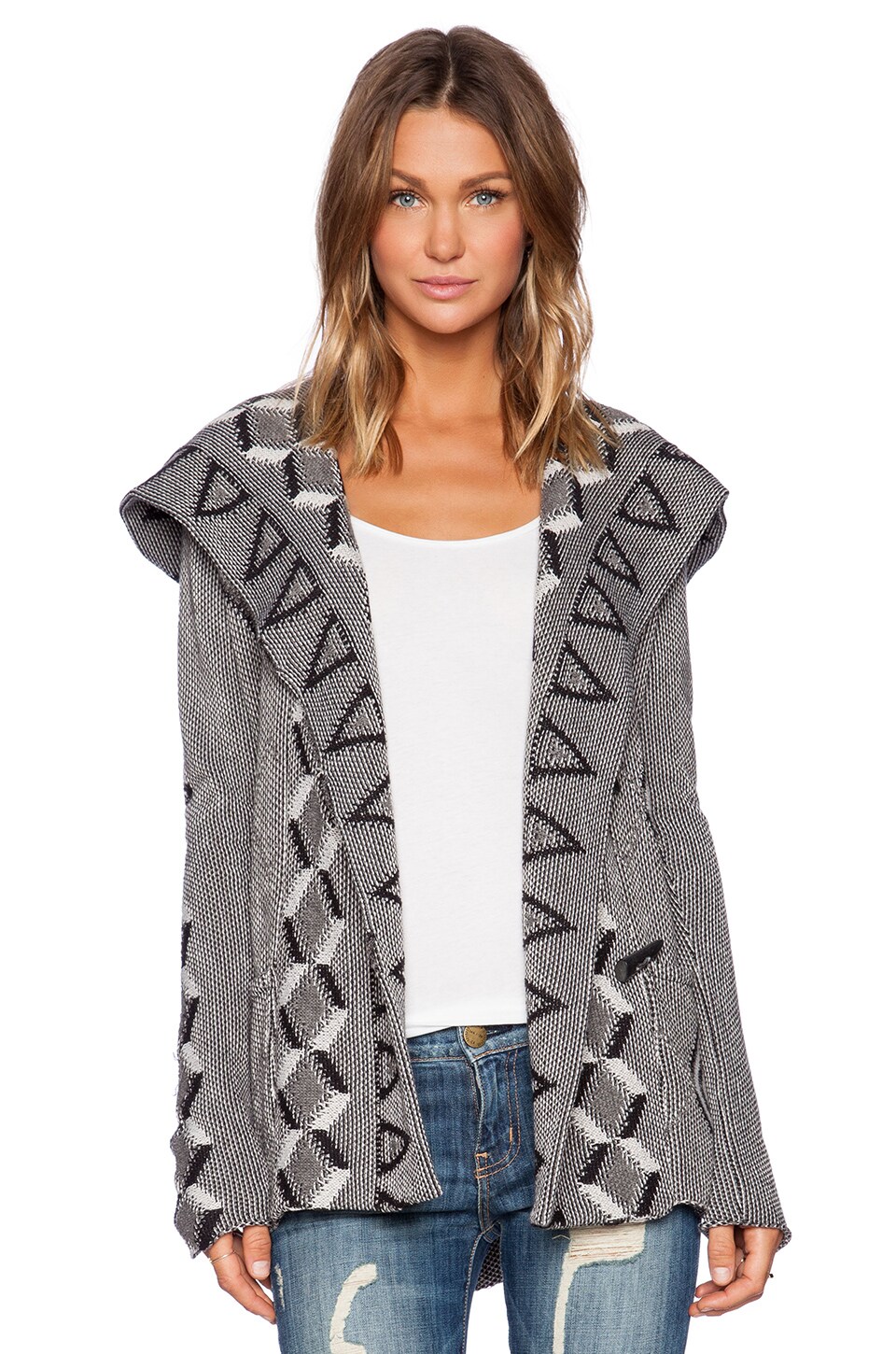 Goddis Mika Cardigan in Onyx | REVOLVE