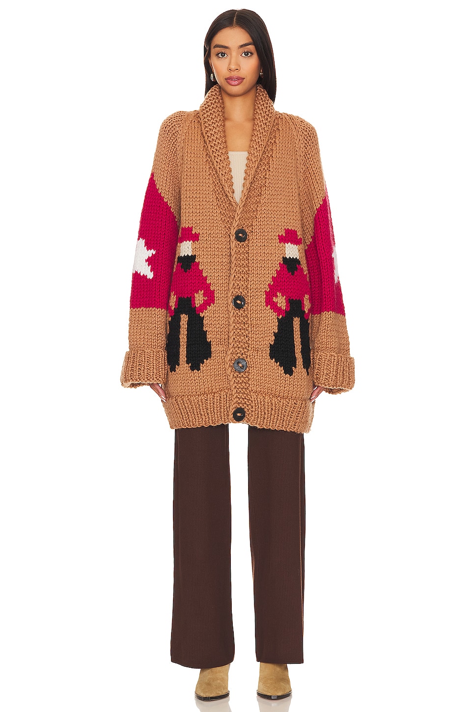 GOGO Sweaters Cowboy Jacket in Birch | REVOLVE