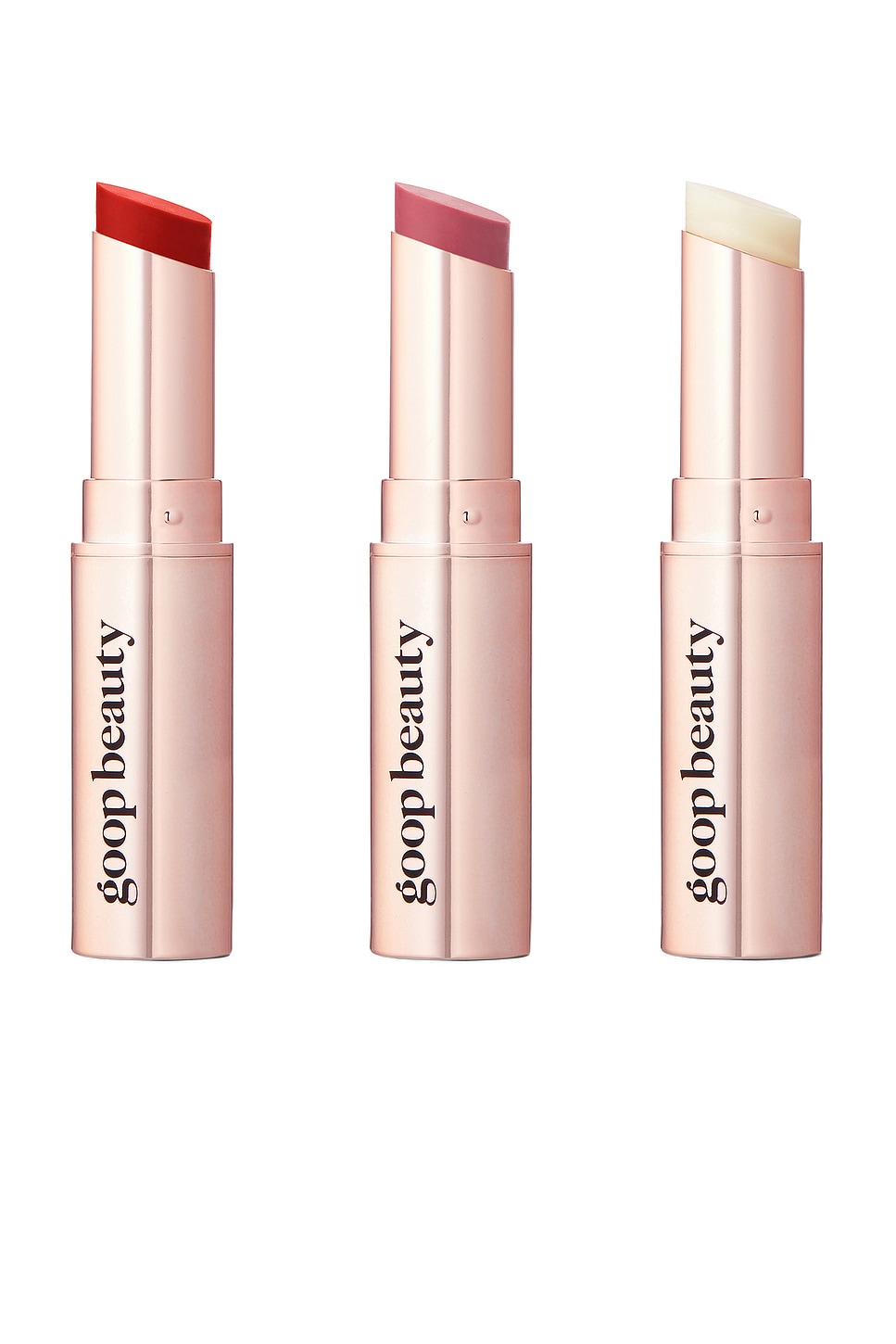 Goop Goopgenes Clean Nourishing Lip Balm Trio, Tomato + Peony | REVOLVE