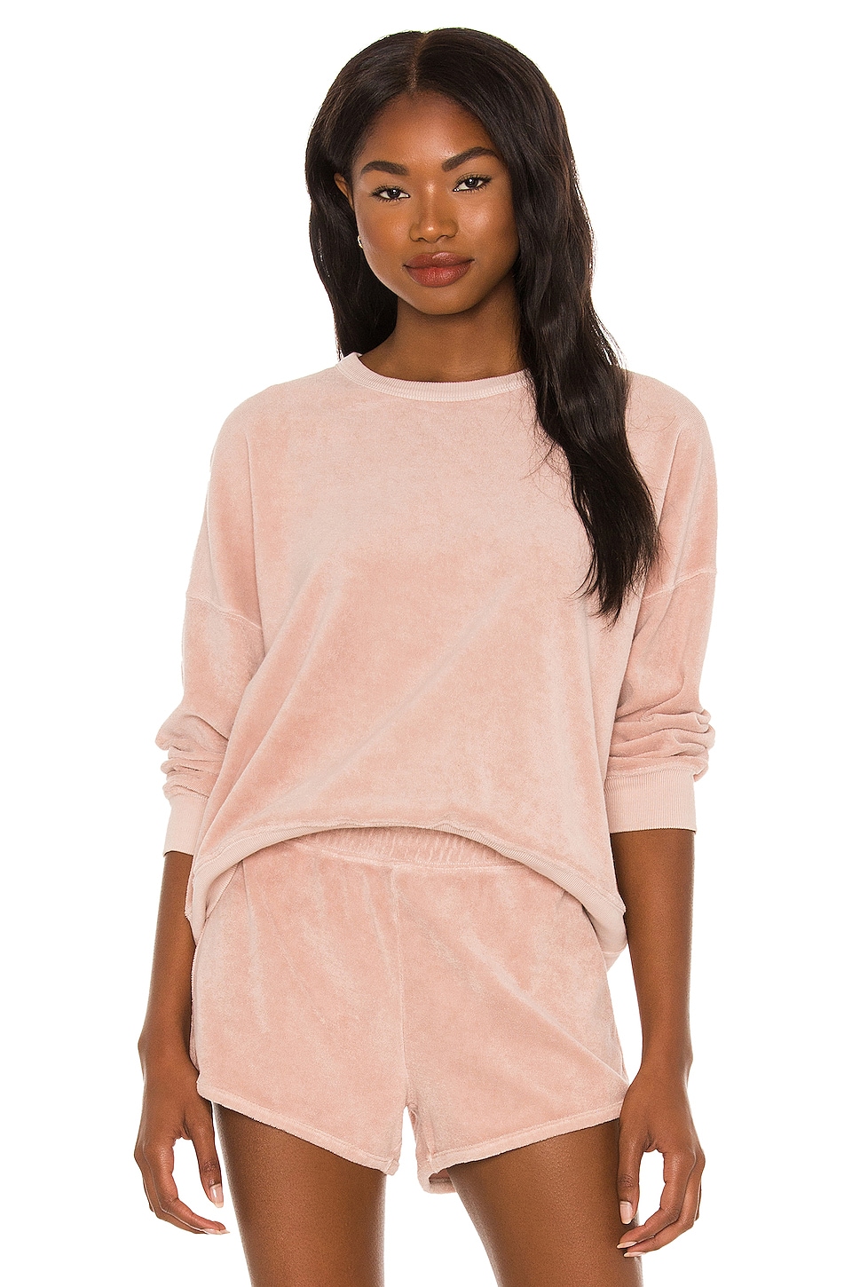 The Great The Microterry Teammate Sweatshirt in Rust | REVOLVE