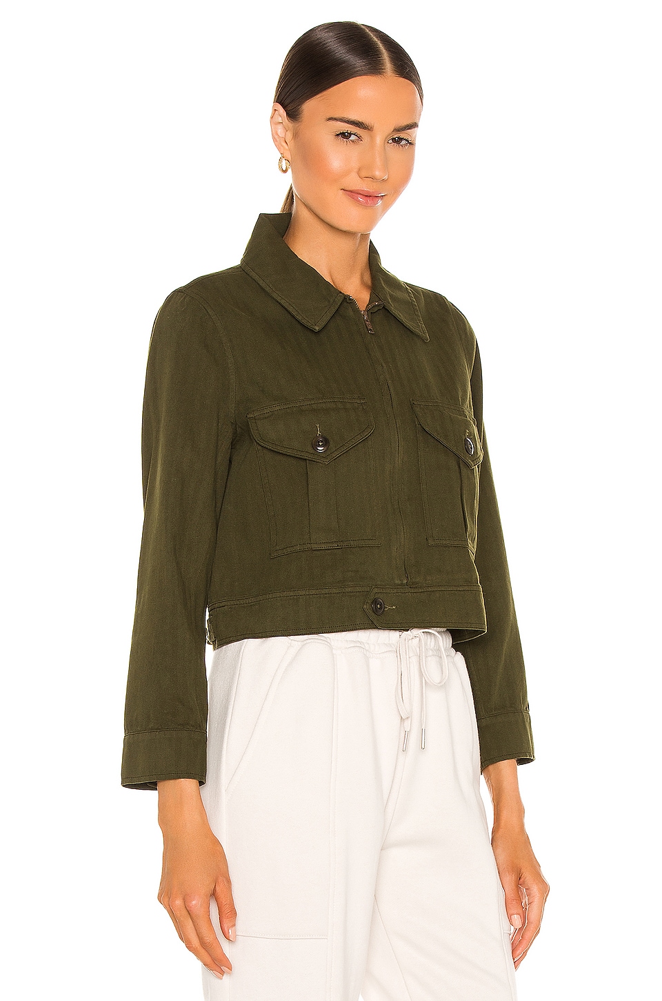The Great The Boiler Jacket in Army | REVOLVE