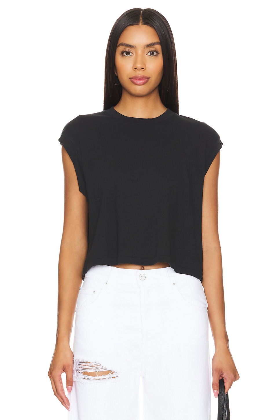The Great The Square Tee in Almost Black | REVOLVE
