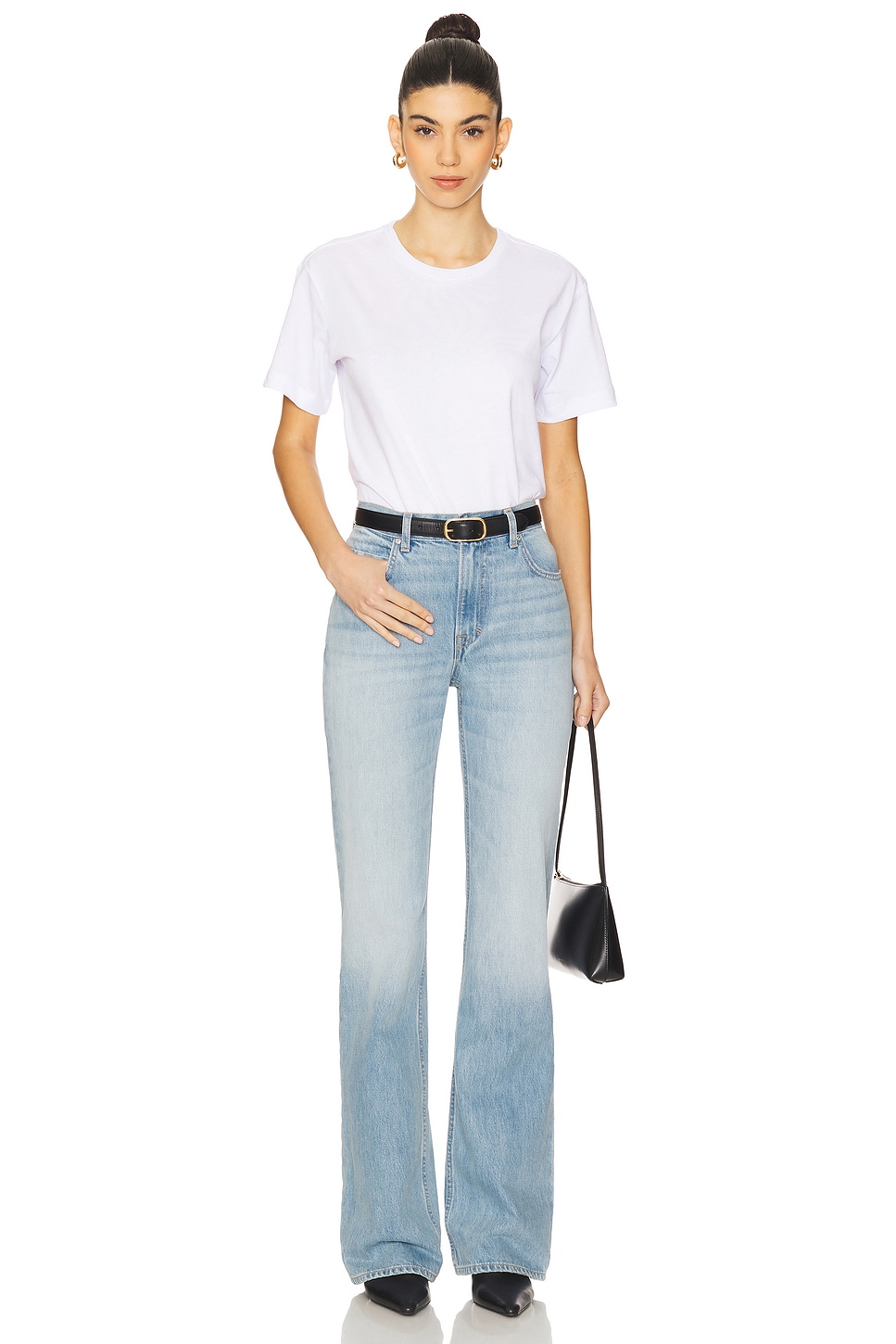 GRLFRND Danie Mid Rise Boot Jeans in York Blvd | REVOLVE