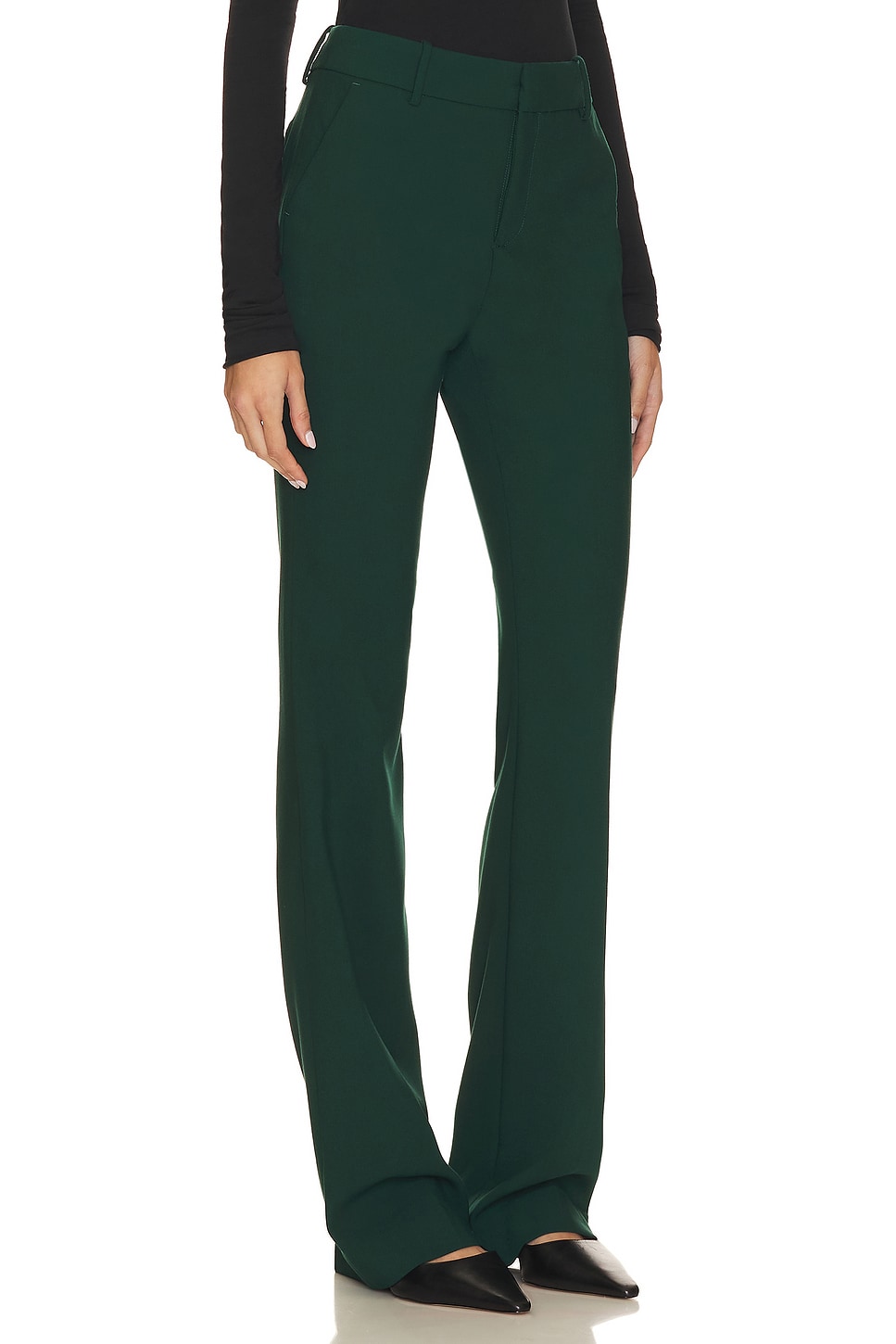 GRLFRND The Suit Trouser in Pine Green | REVOLVE