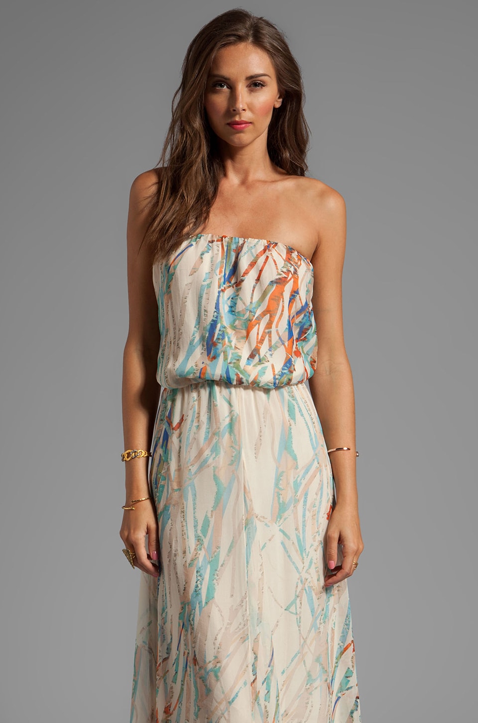Gypsy 05 Cannes Seismograph Silk GGT Tube Maxi Dress in Moonbeam | REVOLVE