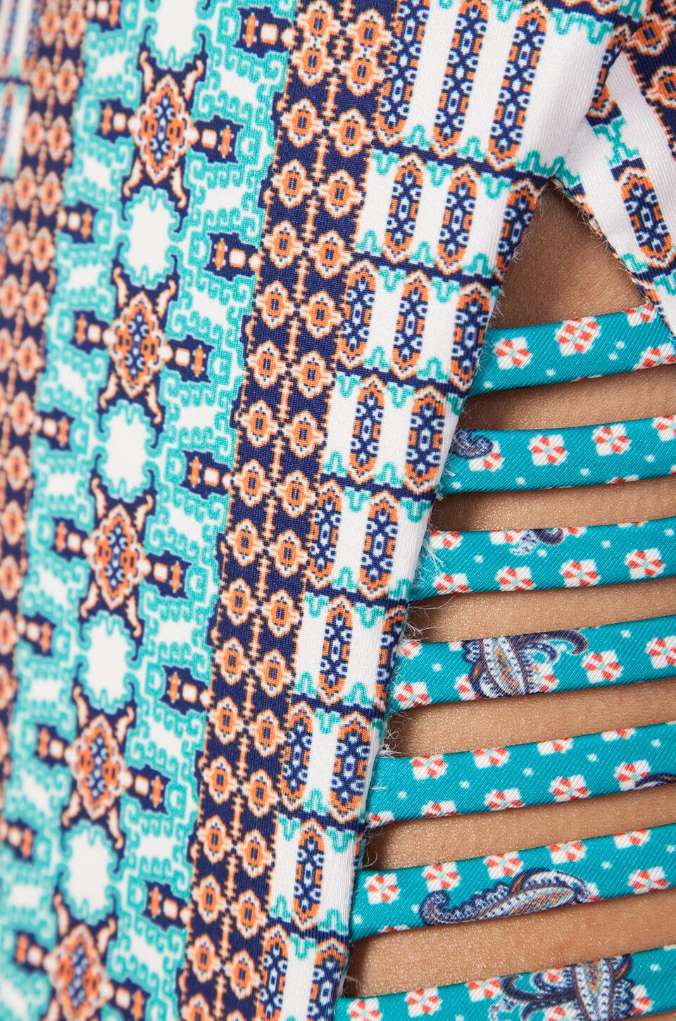 Gypsy 05 Printed Strappy Halter One Piece in Mandarin | REVOLVE