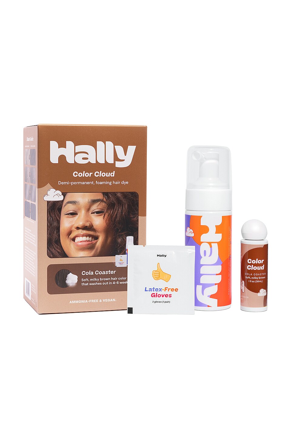 Hally Hair Color Cloud Foaming Hair Color in Cola Coaster | REVOLVE