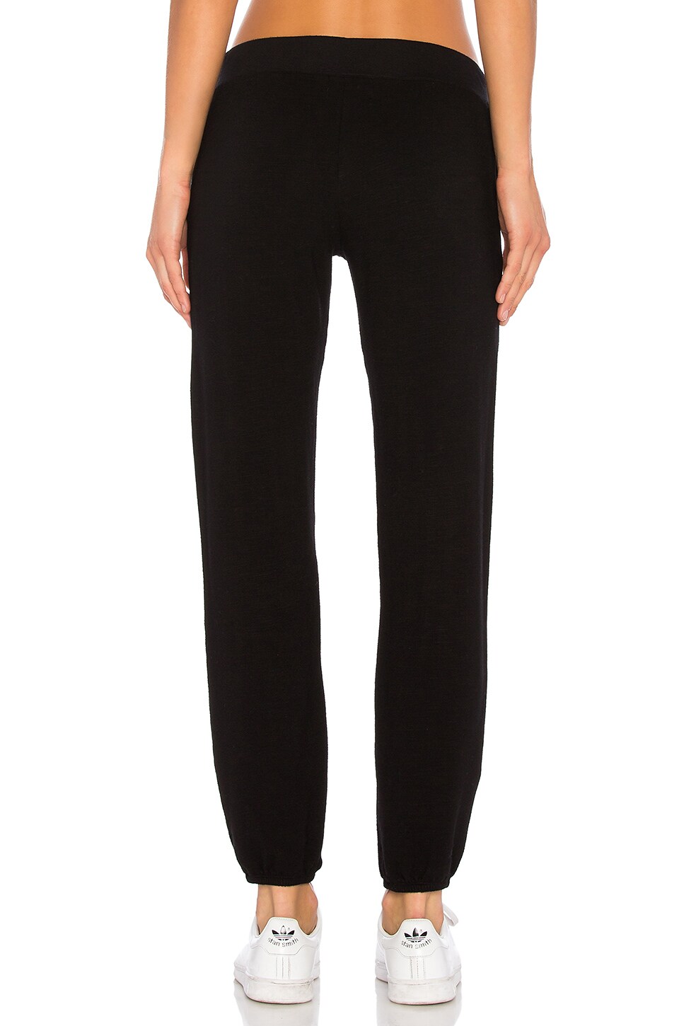 MONROW Supersoft Lace Up Sweats in Black | REVOLVE