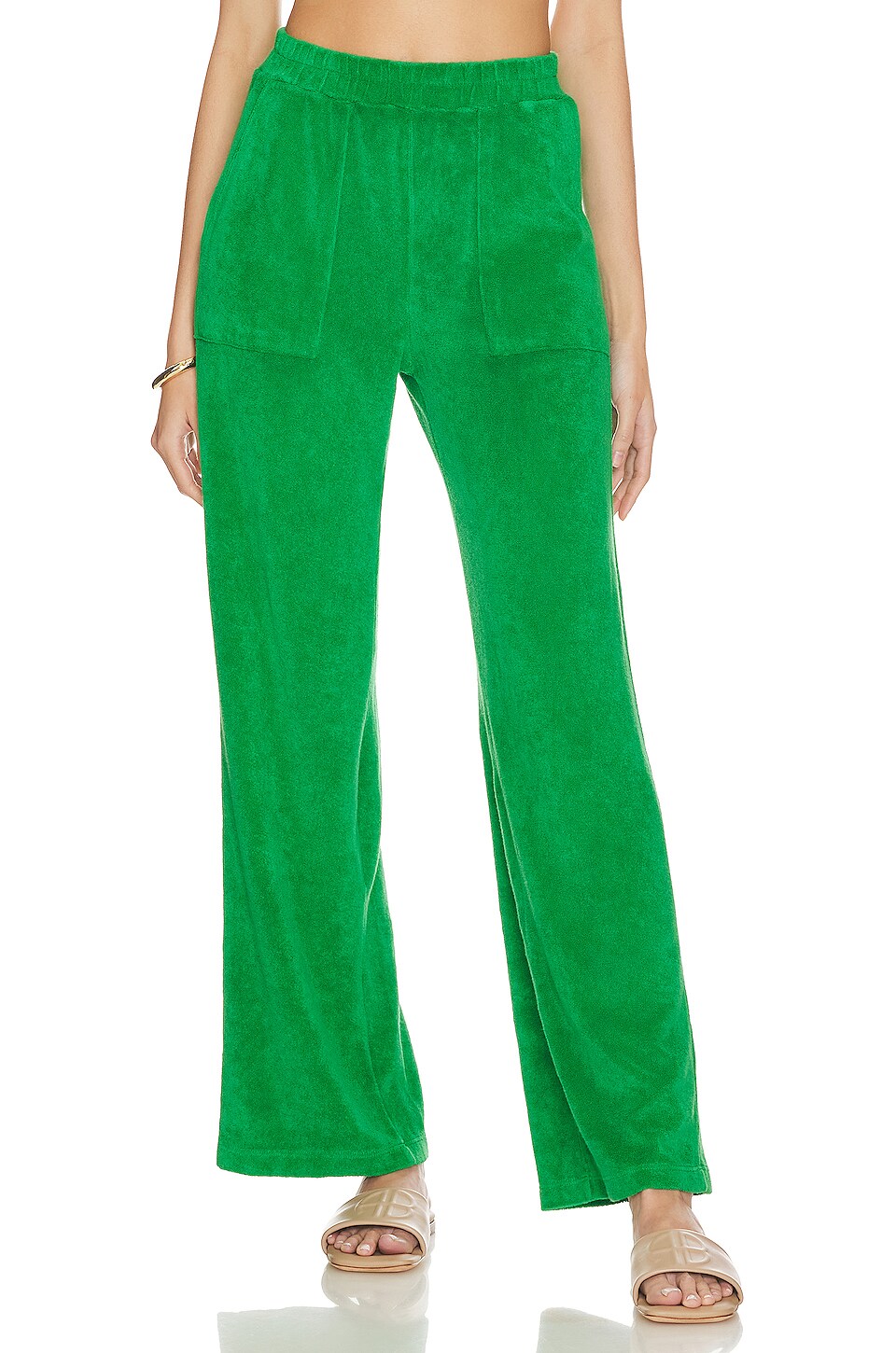 MONROW Terrycloth Pant in Jungle | REVOLVE