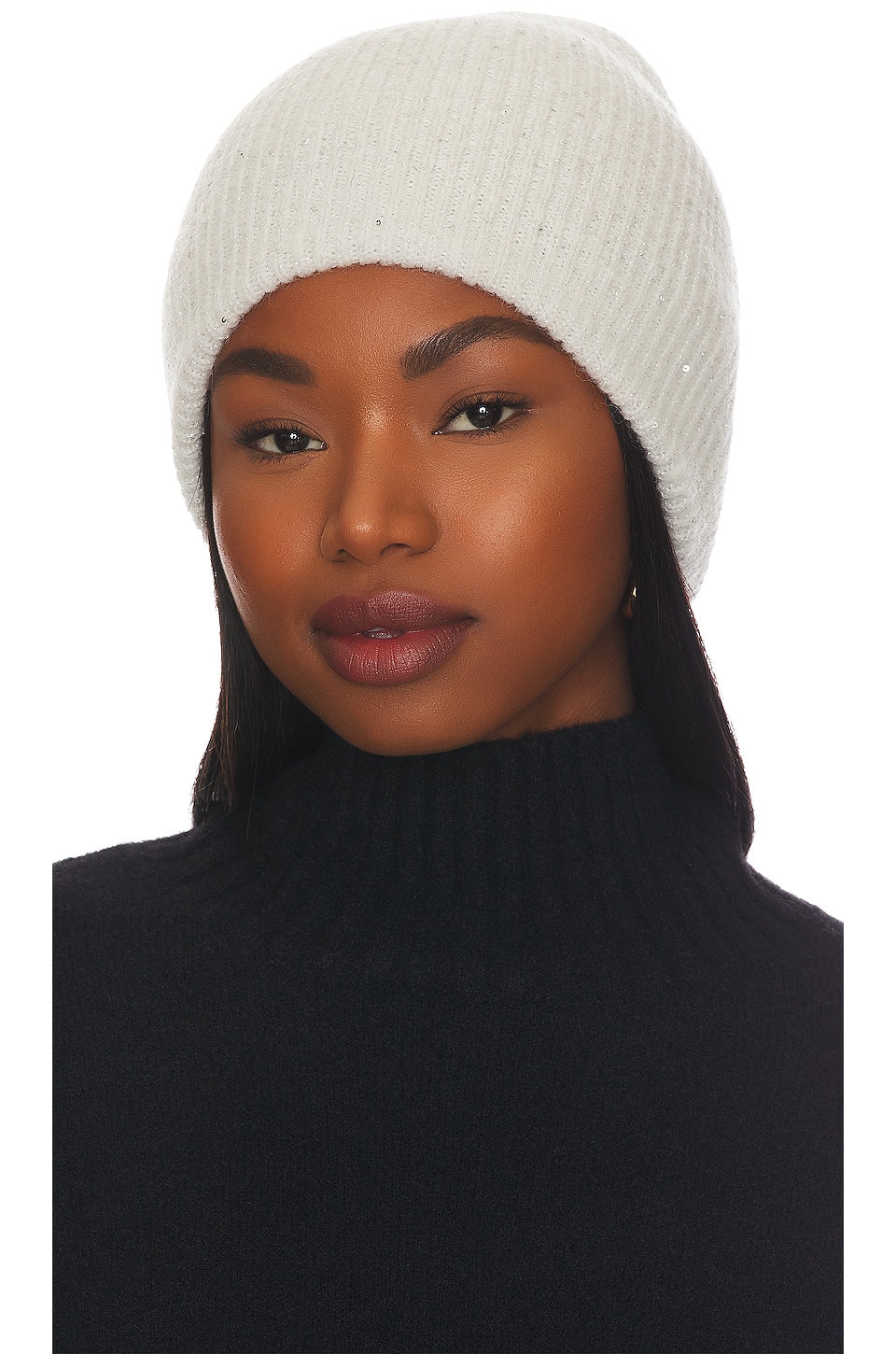Hat Attack Sparkle Beanie in Winter white | REVOLVE