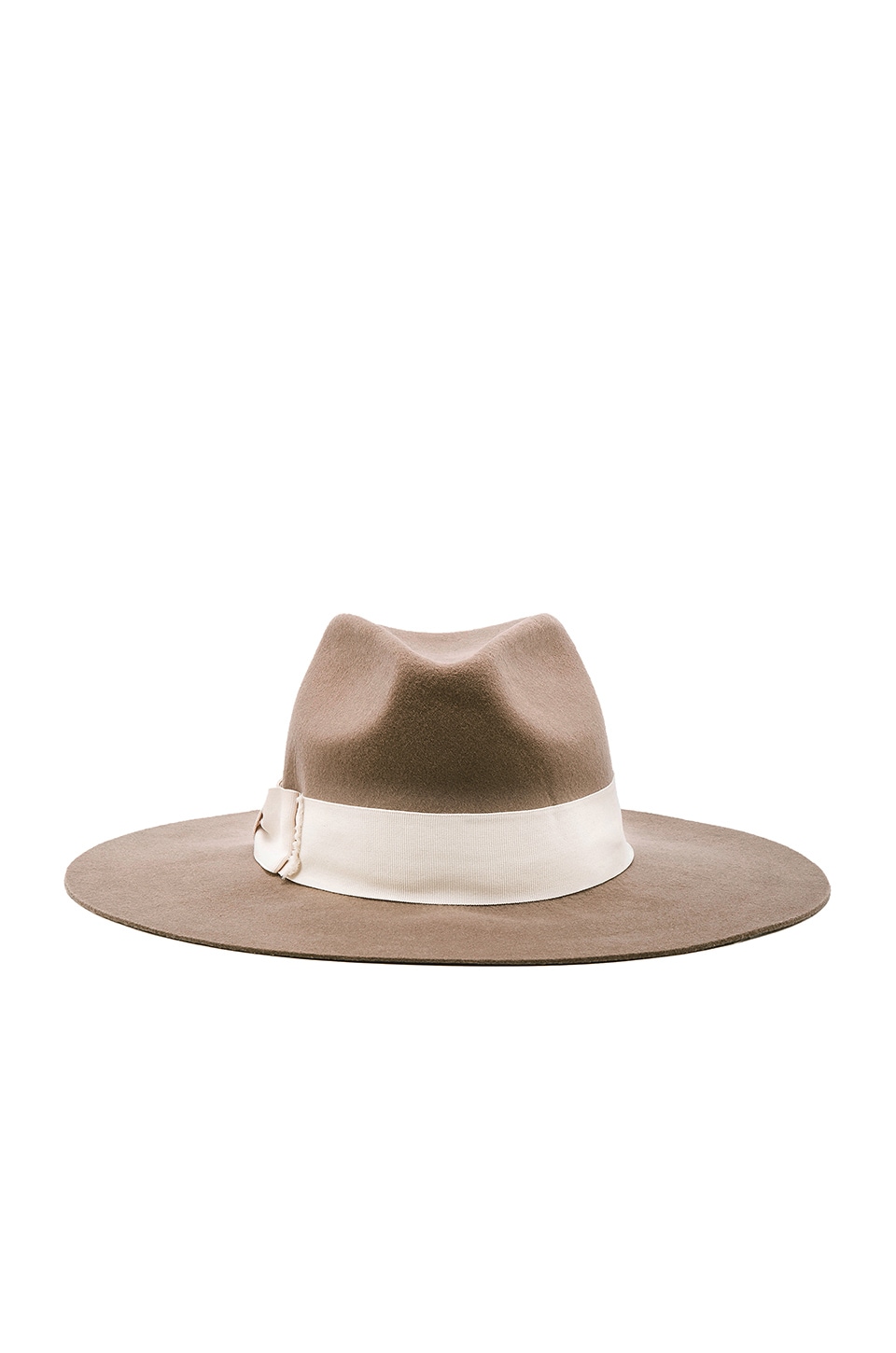 Hat Attack XL Glam Hat in Taupe & Ivory Bow | REVOLVE