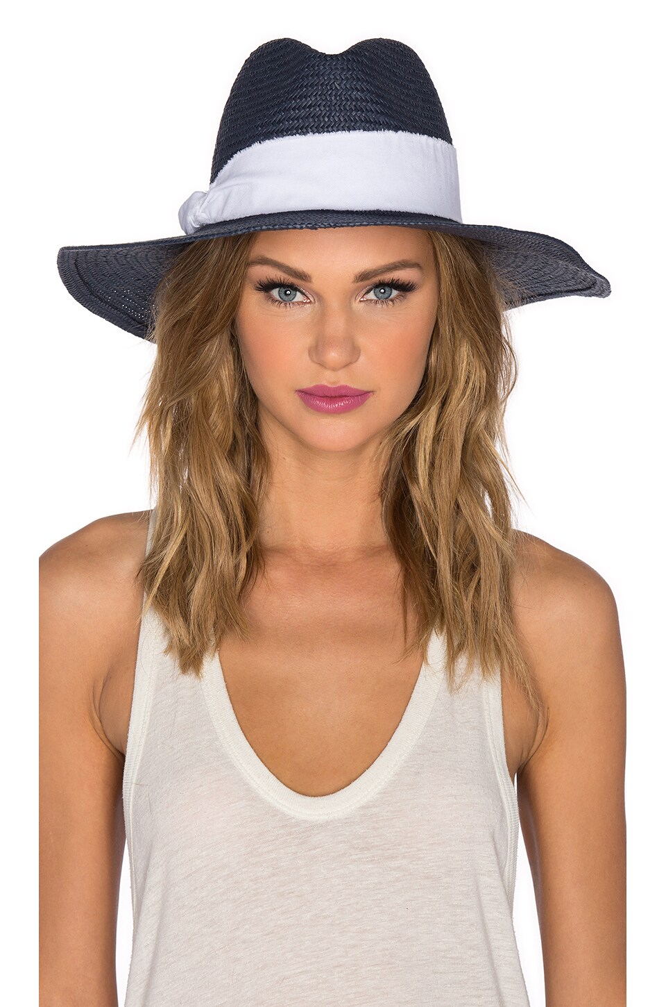 Hat Attack Refined Style Harbor Hat in Navy & White Band | REVOLVE