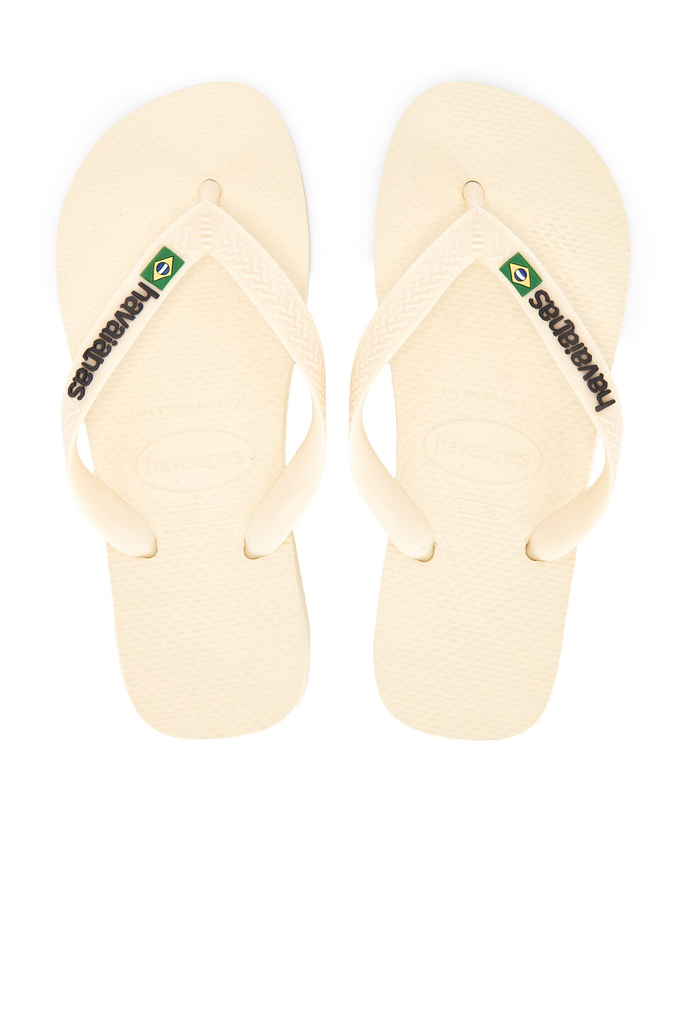 Havaianas Brazil Logo Sandal in Buttercream | REVOLVE