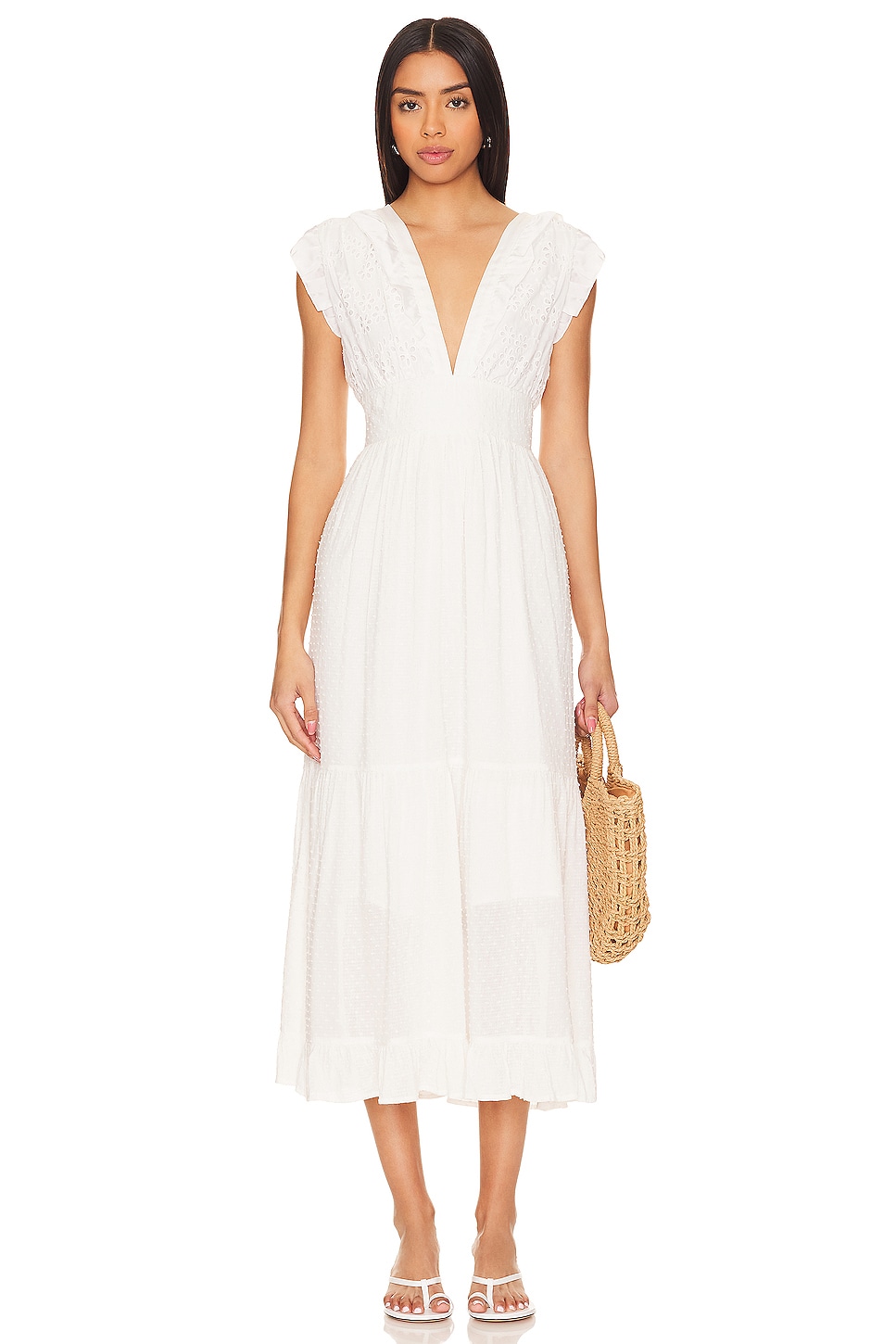 HEARTLOOM Bonnie Dress in Eggshell | REVOLVE