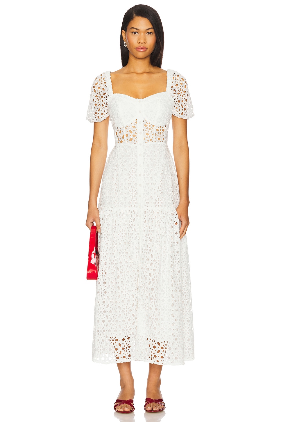 HEARTLOOM Sarella Dress in Eggshell | REVOLVE