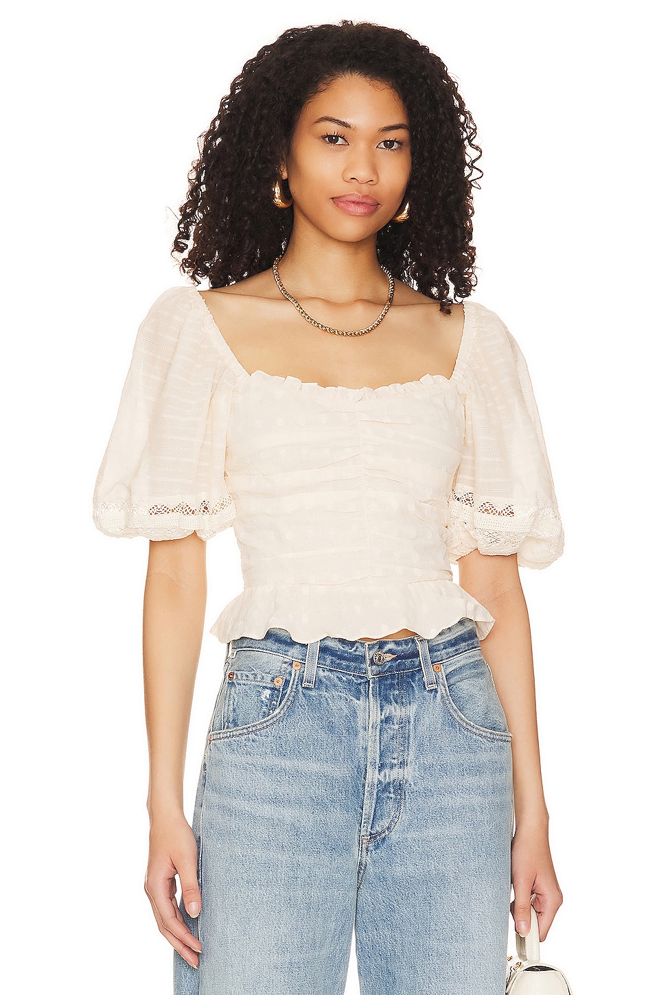 HEARTLOOM Jess Top in Ecru | REVOLVE