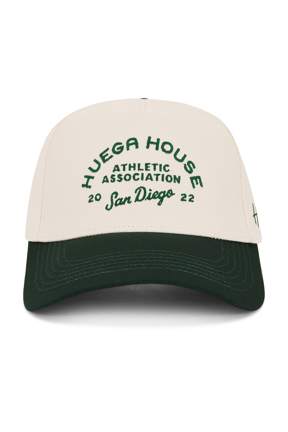 Huega House Athletic Association Hat in Green & Natural | REVOLVE