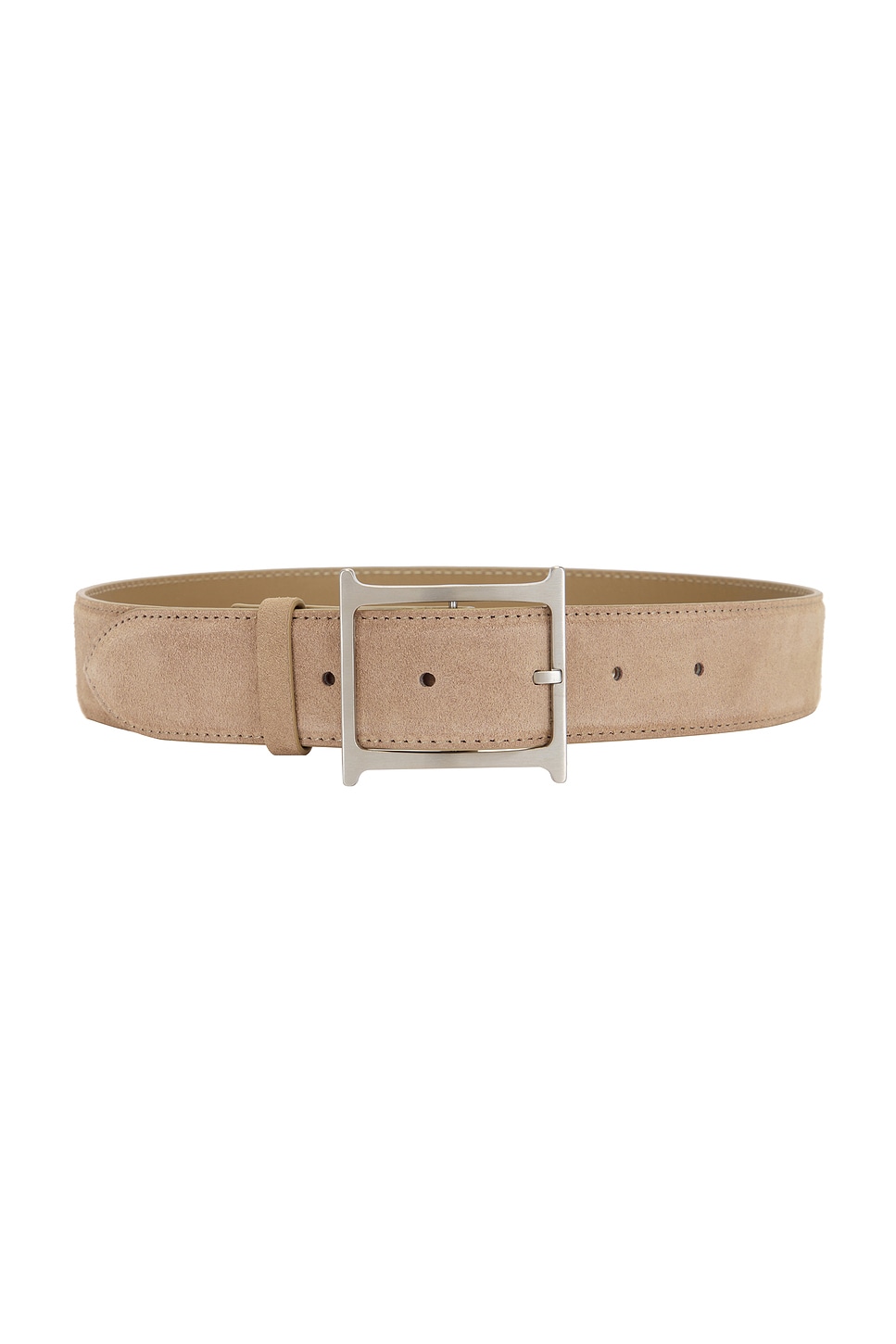 Helsa Logo Belt in Taupe Suede | REVOLVE