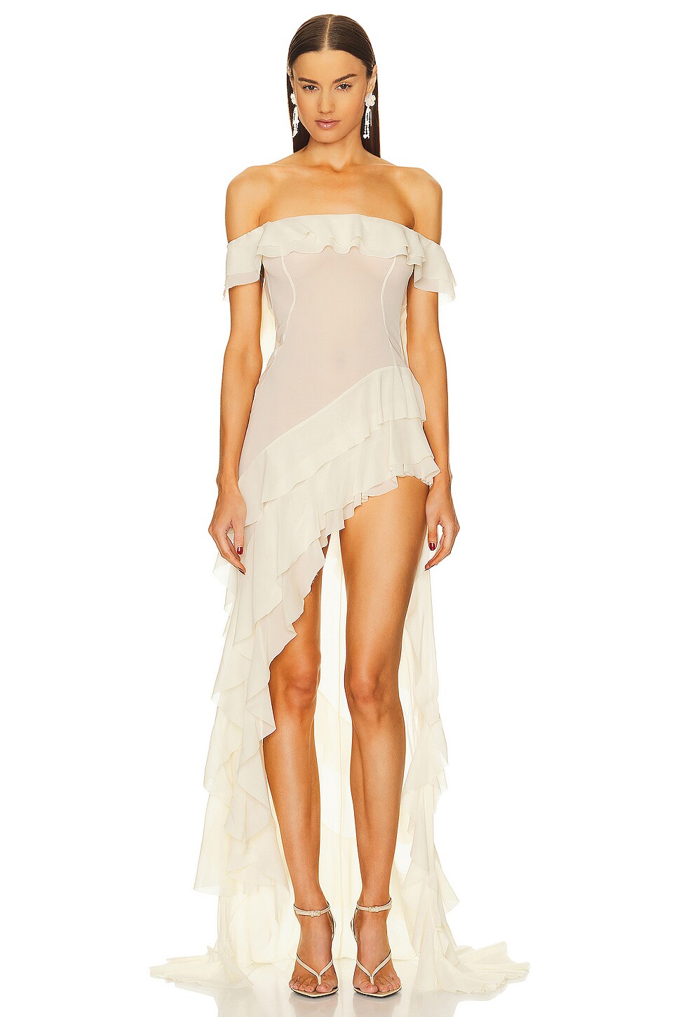 Helsa The Thea Gown in Ivory | REVOLVE