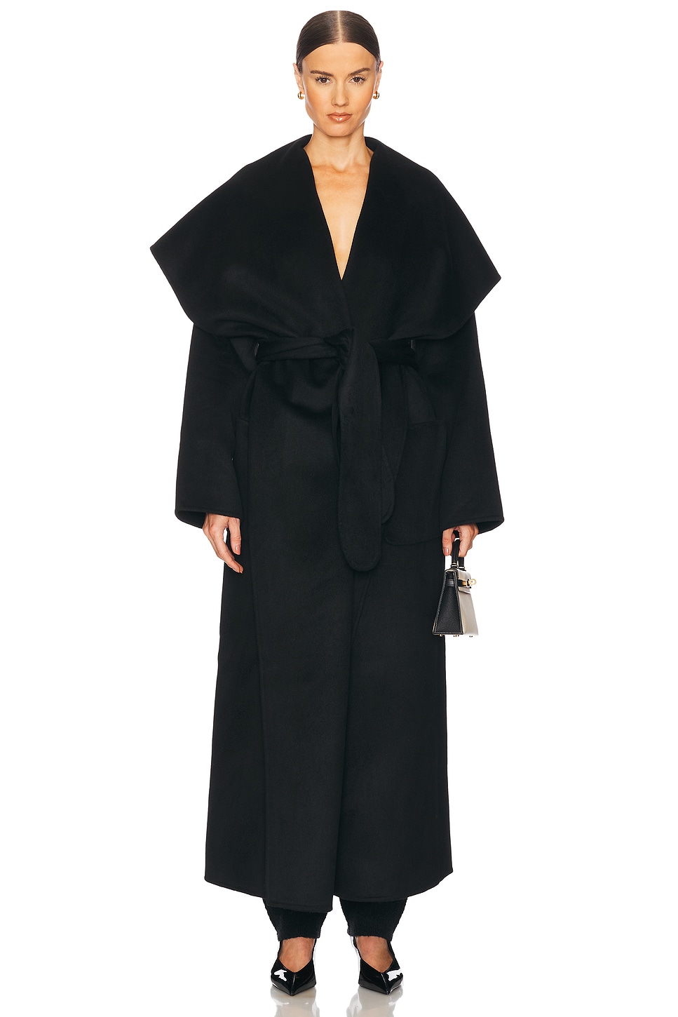 Helsa The Throw Coat in Black | REVOLVE