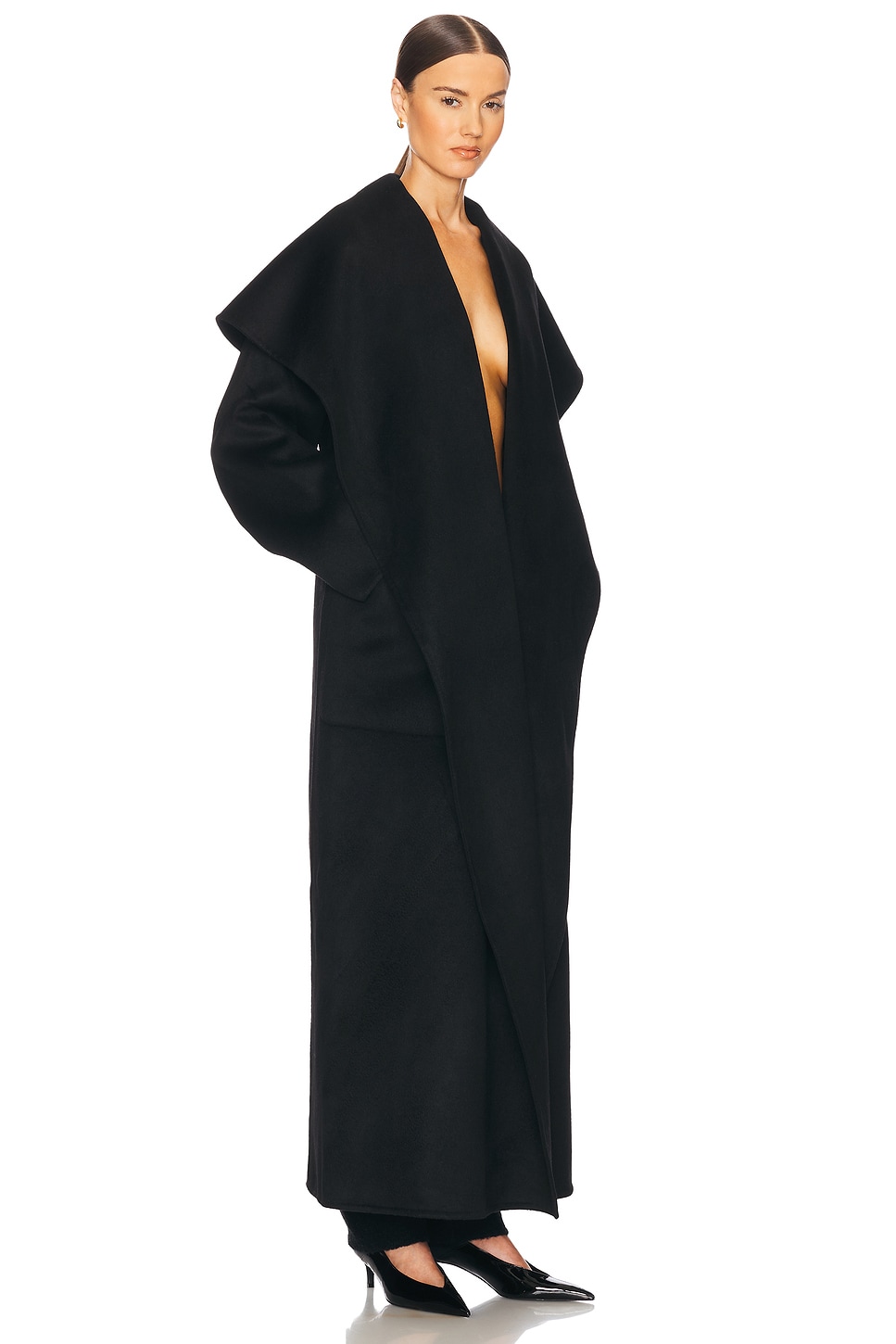 Helsa The Throw Coat in Black | REVOLVE