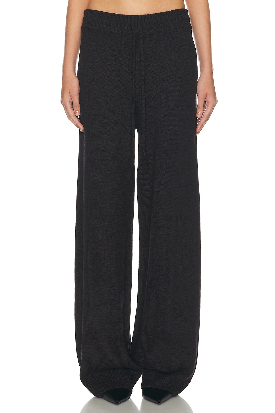 Helsa Paxton Knit Pant in Dark Brown | REVOLVE