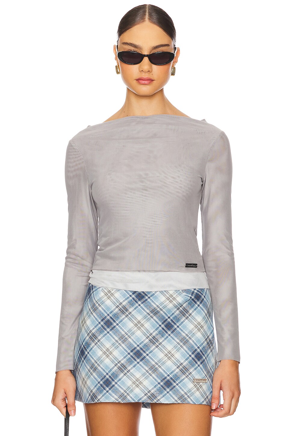 House of Sunny Multi Mesh Layer Second Skin in Ash | REVOLVE