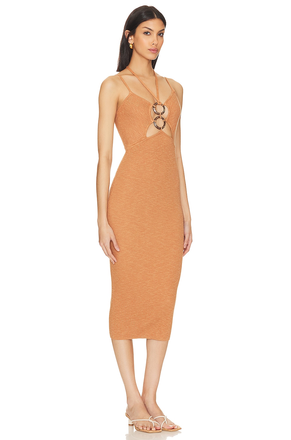 House of Harlow 1960 x REVOLVE Karena O Ring Halter Tie Midi Dress in ...