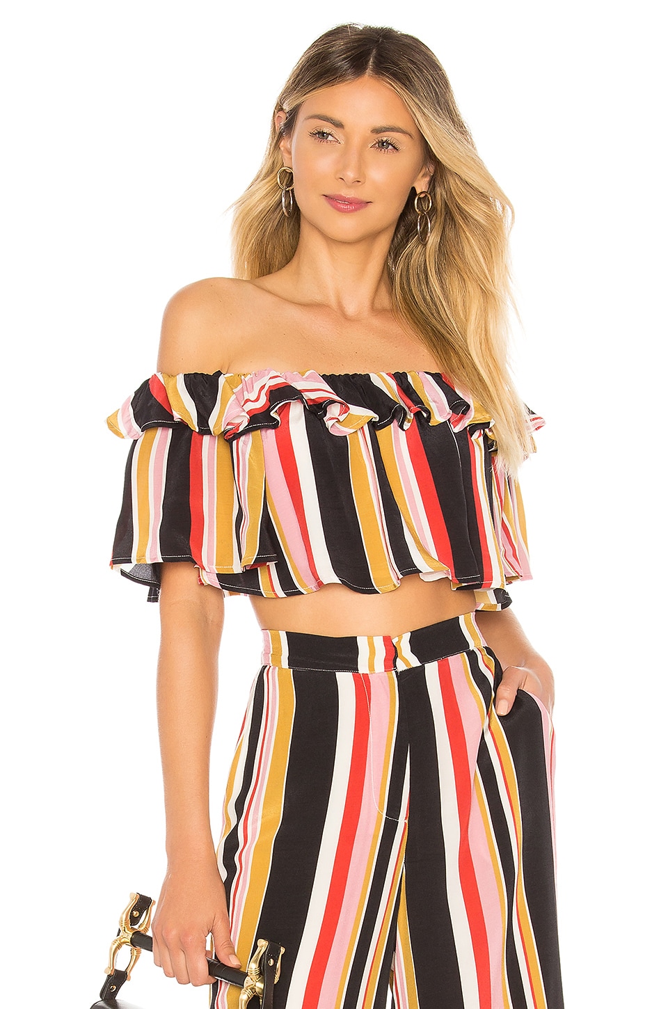 House of Harlow 1960 x REVOLVE Clara Top in Red Multi Stripe | REVOLVE