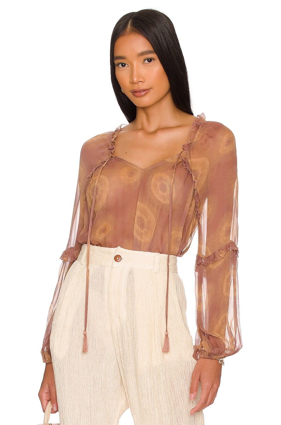 House of Harlow 1960 x REVOLVE Evia Top in Blush & Gold Tie Dye | REVOLVE