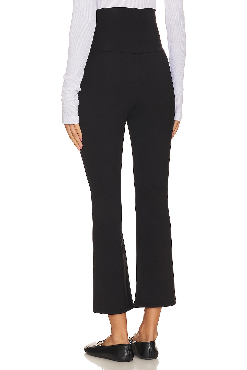 HATCH The Ultimate Before, During, After Crop Flare Legging in Black ...