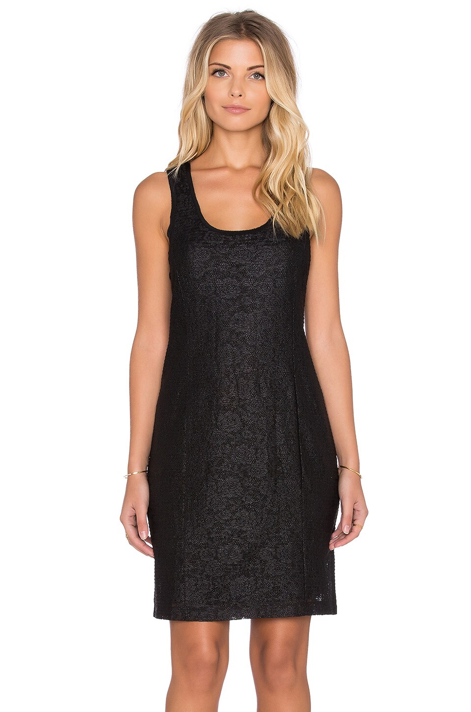 Heather Astral Zip Back Dress in Black | REVOLVE