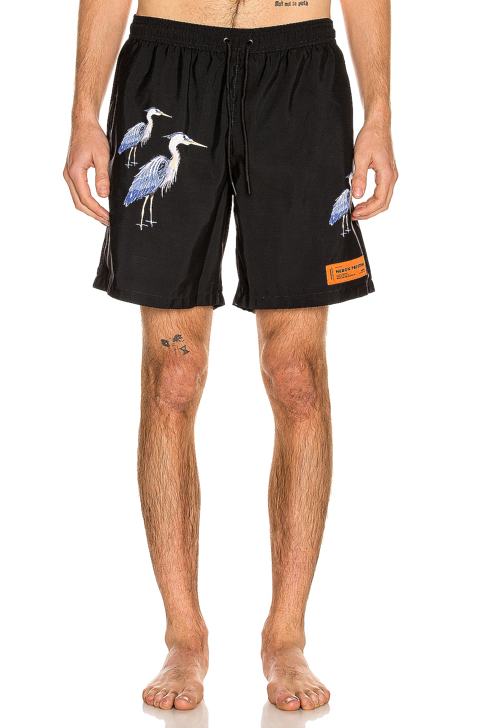 Heron Preston Swim Trunk in Black | REVOLVE