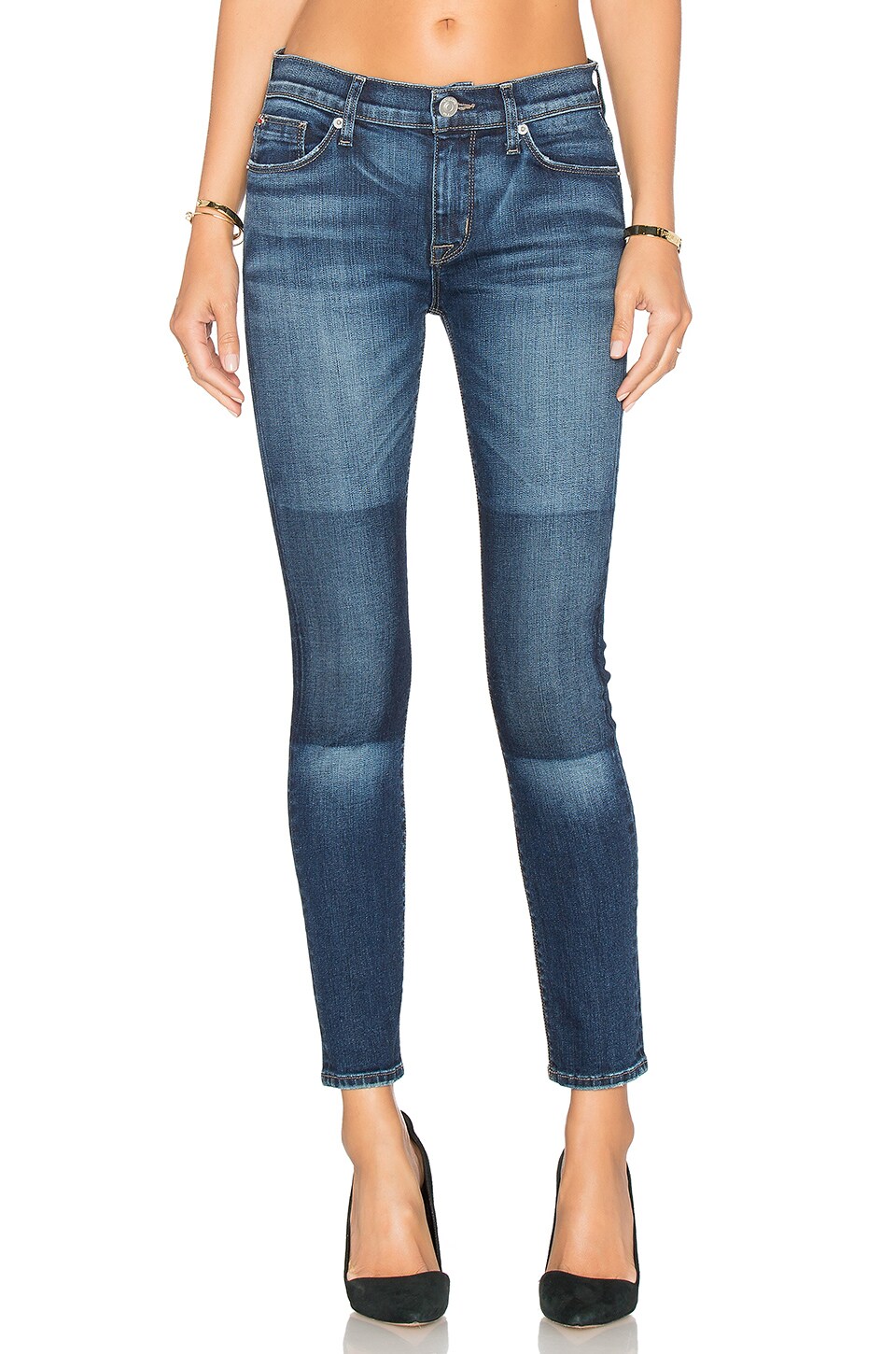 Hudson Jeans Nico Mid Rise Ankle Skinny in Fleet | REVOLVE