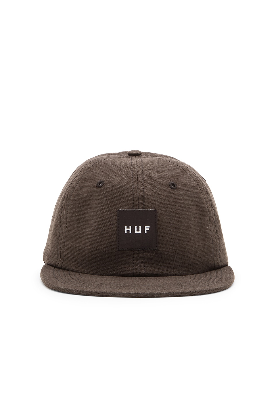 HUF Box Logo 6 Panel in Black | REVOLVE