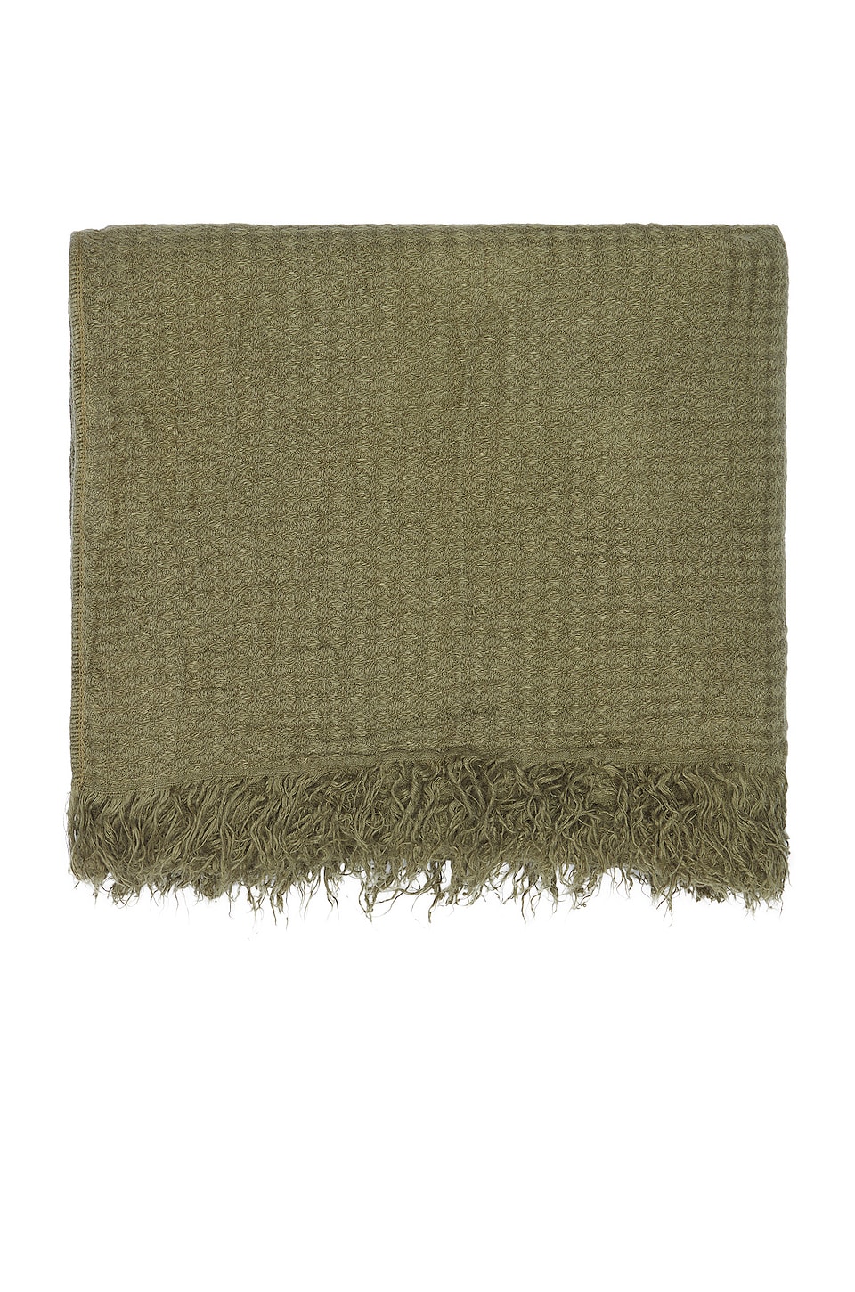 HAWKINS NEW YORK Simple Linen Throw in Olive | REVOLVE