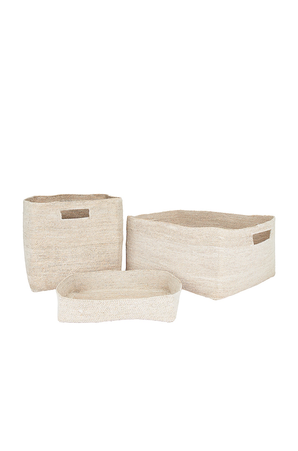 HAWKINS NEW YORK Essential Woven Storage Set Of 3 in White | REVOLVE