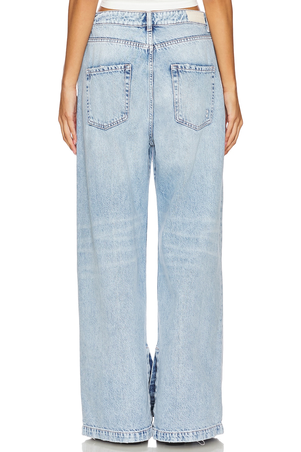 Icon Denim Gracy Wide Leg Jeans in Denim Light | REVOLVE