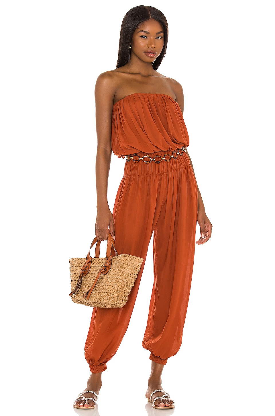 Indah Seychelle Jumpsuit in Copper | REVOLVE